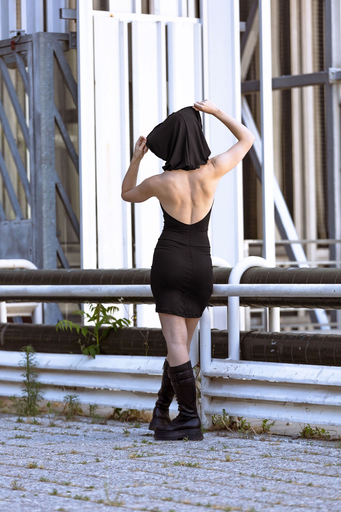 Pixie Hooded Dress, Gothic Dress, Festival Fairy Dress, Burning Man ...