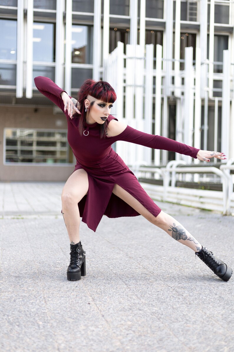 High Split Side Cosplay Dress Gothic Clothes Steampunk - Etsy