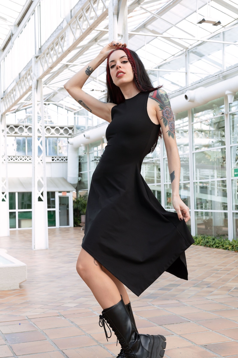 Black Asymmetrical Goth Tunic Dress. Faery Dress. Pixie - Etsy