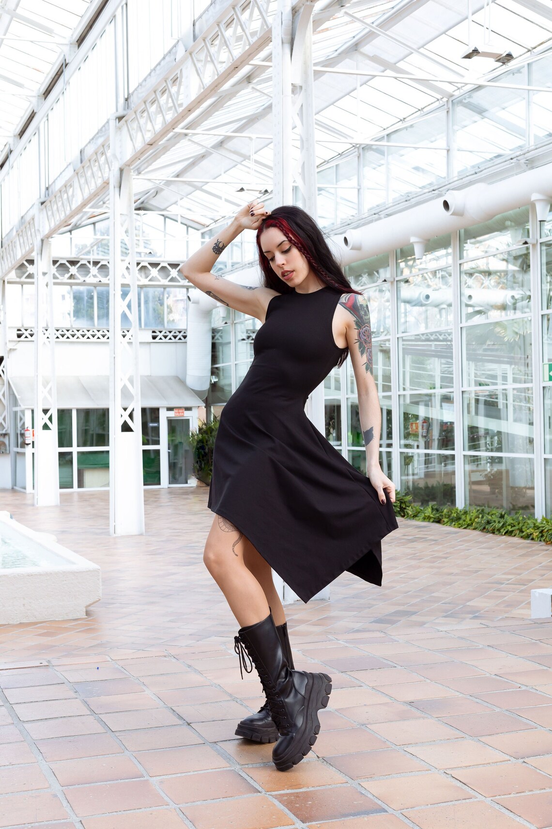 Black Asymmetrical Goth Tunic Dress. Faery Dress. Pixie - Etsy