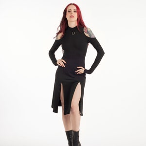 High Split Side Cosplay Dress, Gothic Clothes, Steampunk Tunic ...