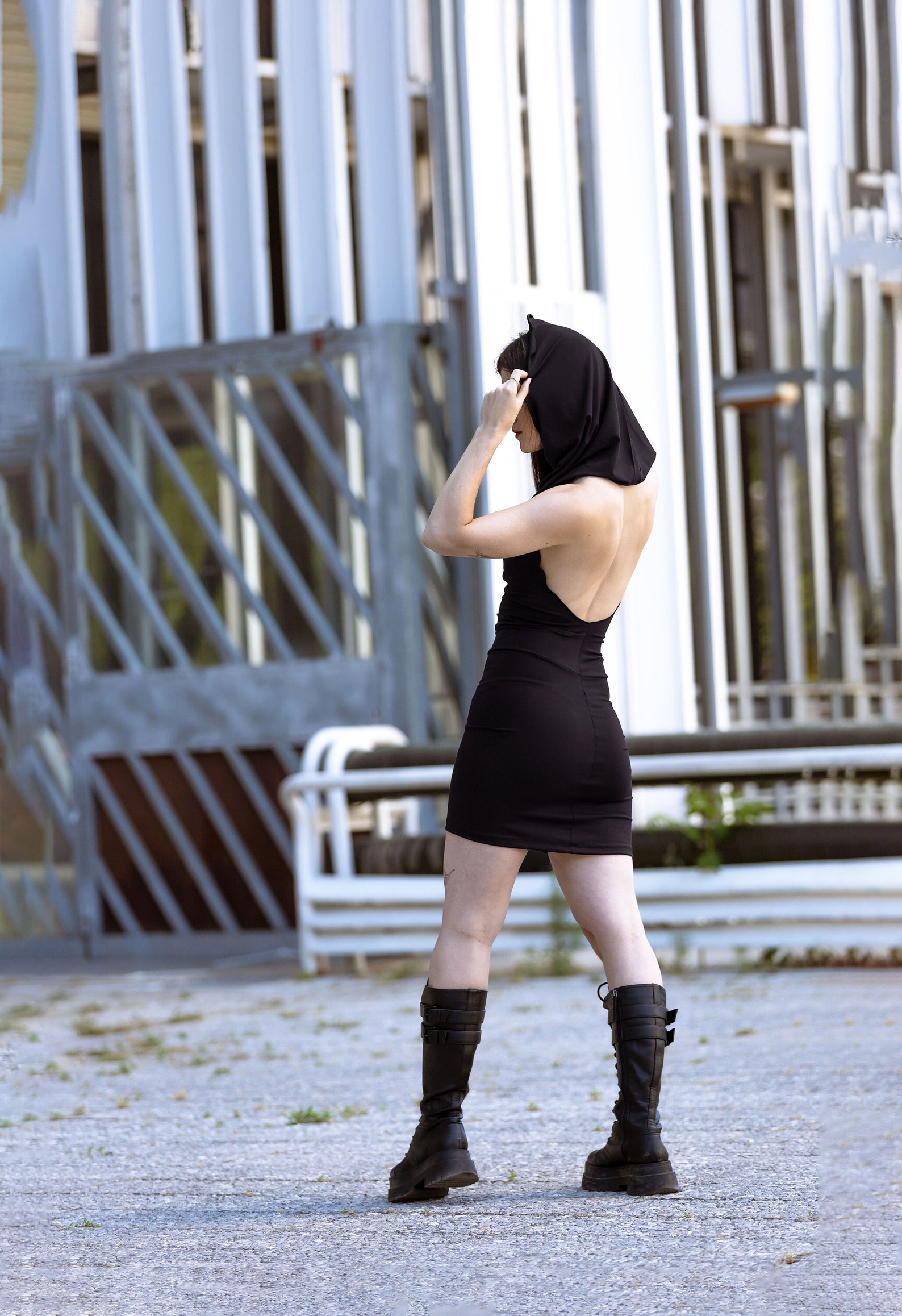 Pixie Hooded Dress Gothic Dress Festival Fairy Dress - Etsy