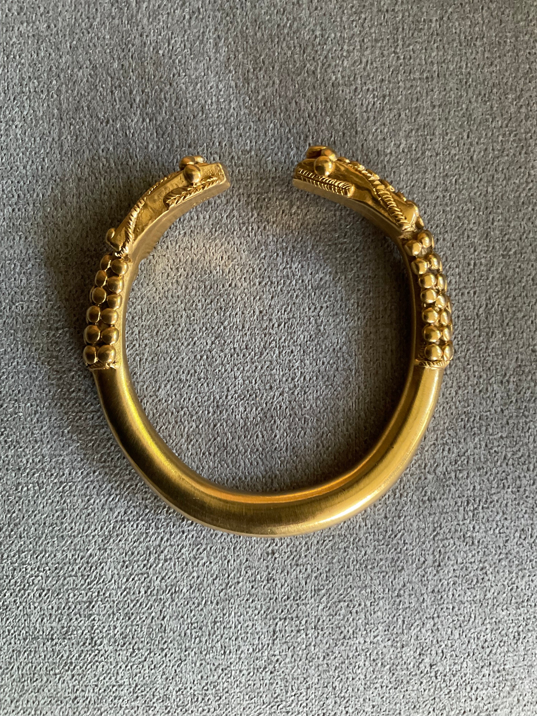 MMA Snake Bracelet * Vintage 24k Gold Plated Snake Bracelet * Vintage ...