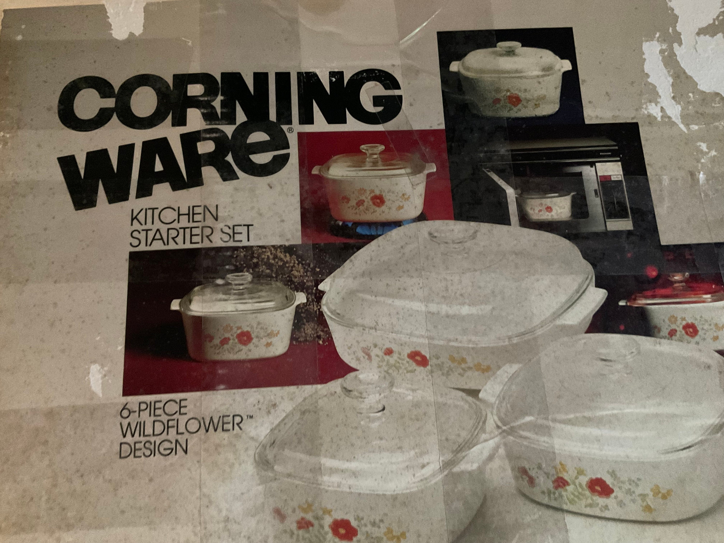 Vintage Corning Ware Wildflower Casseroles 6 Piece SET of 3 Corning ...