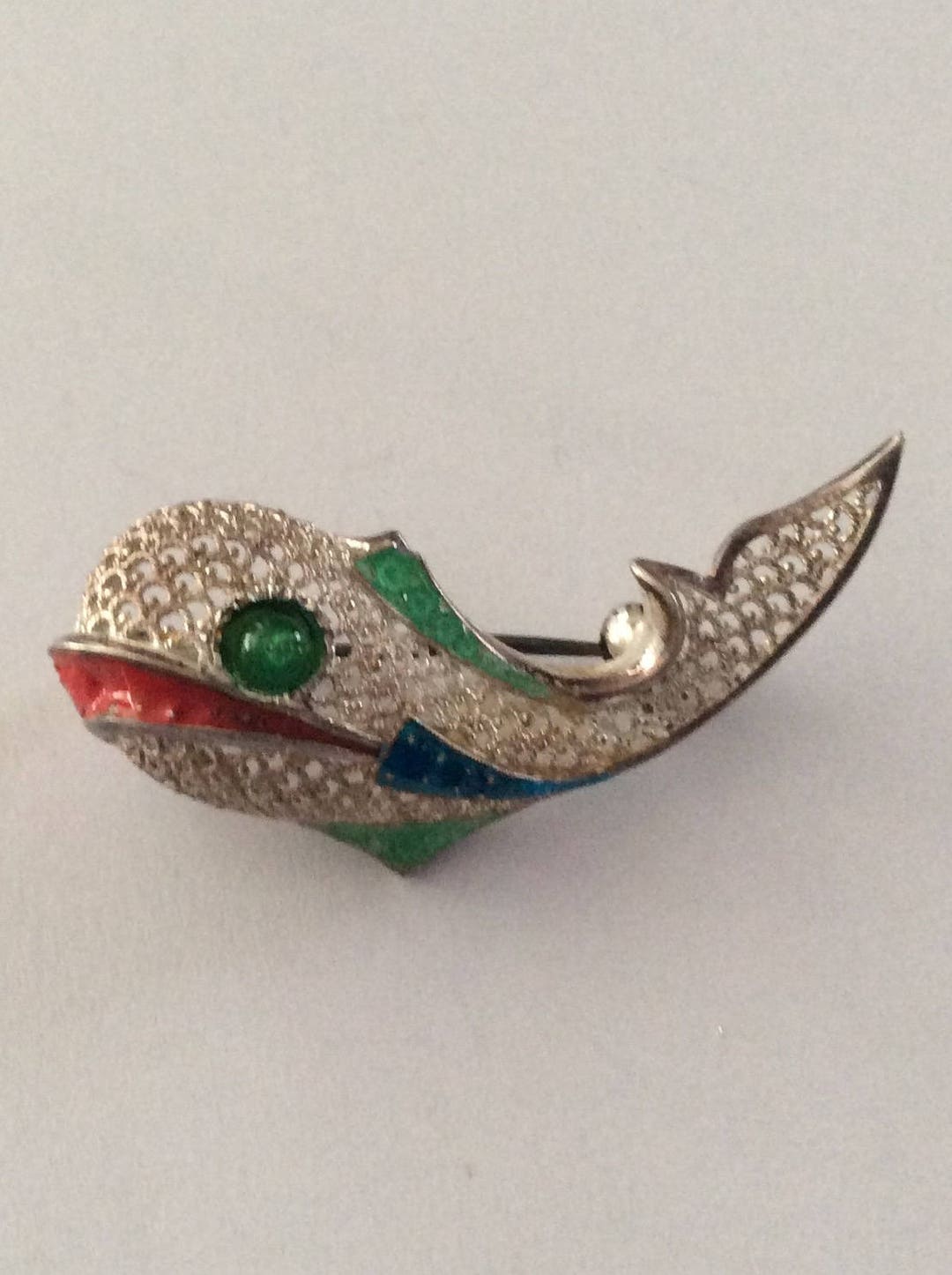 Vintage Alice Caviness Sterling Silver Whale Pin * Sterling Silver ...