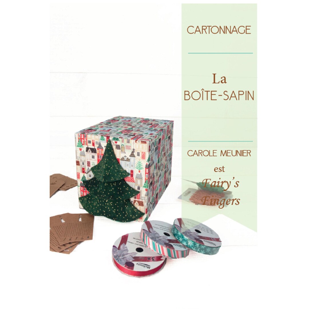 Cartonnage Tutorial of a Christmas Tree Box - Etsy