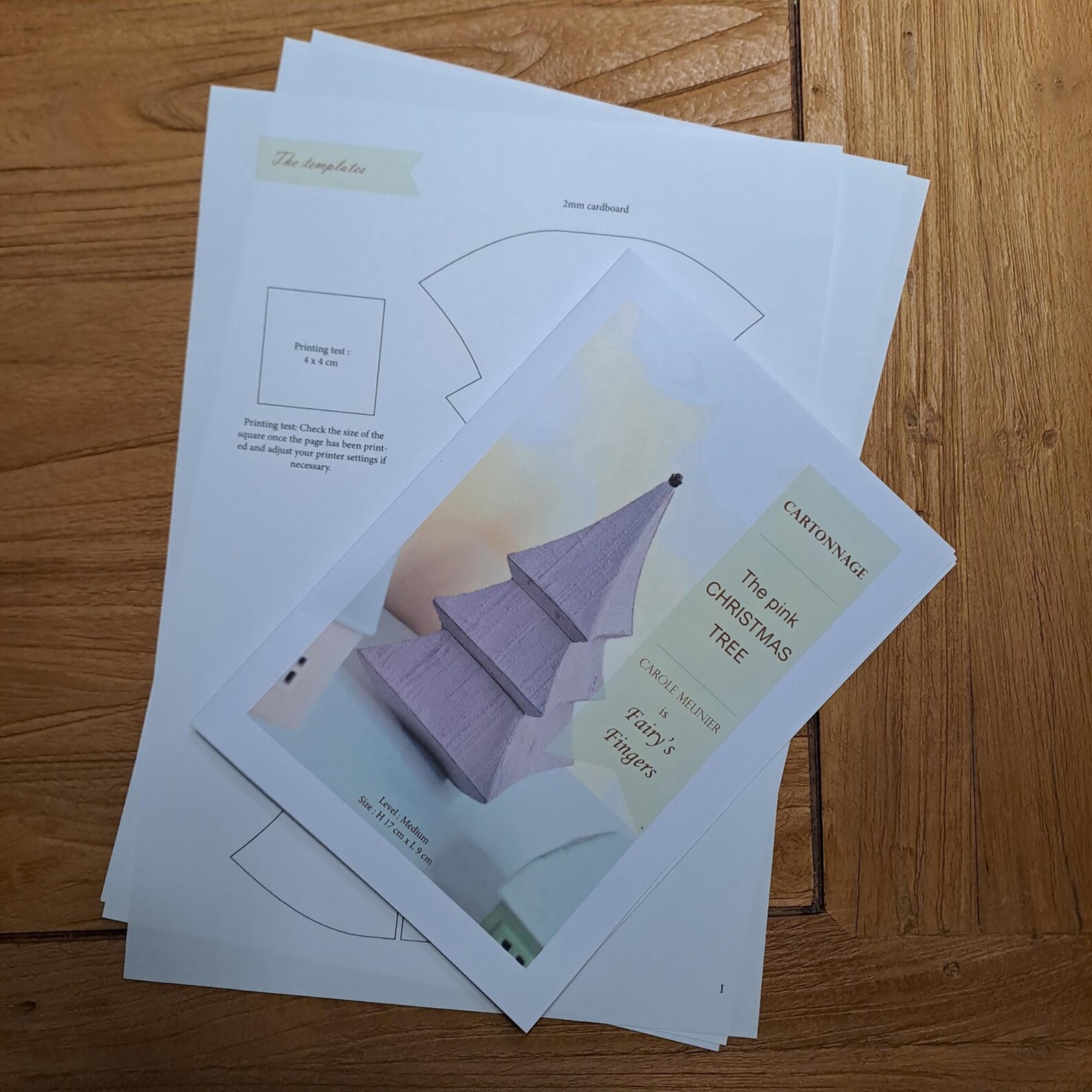 Cartonnage Tutorial of a Pink Christmas Tree - Etsy