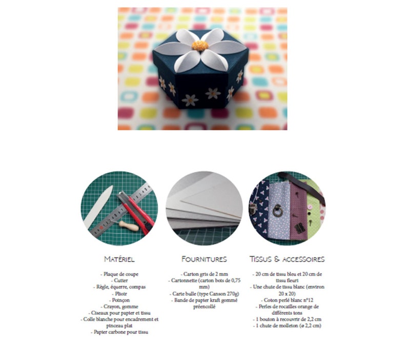 Cartonnage Tutorial of a Box With a Daisy Lid - Etsy