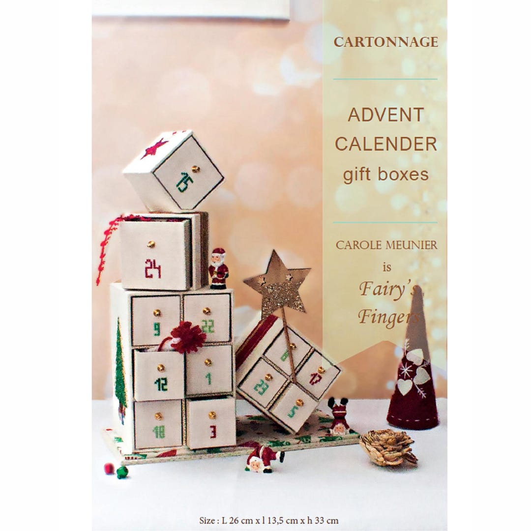Tutorial for an Advent Calendar-cardboard Gift Packs - Etsy