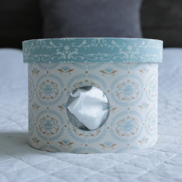 Round Tissue Box - Etsy