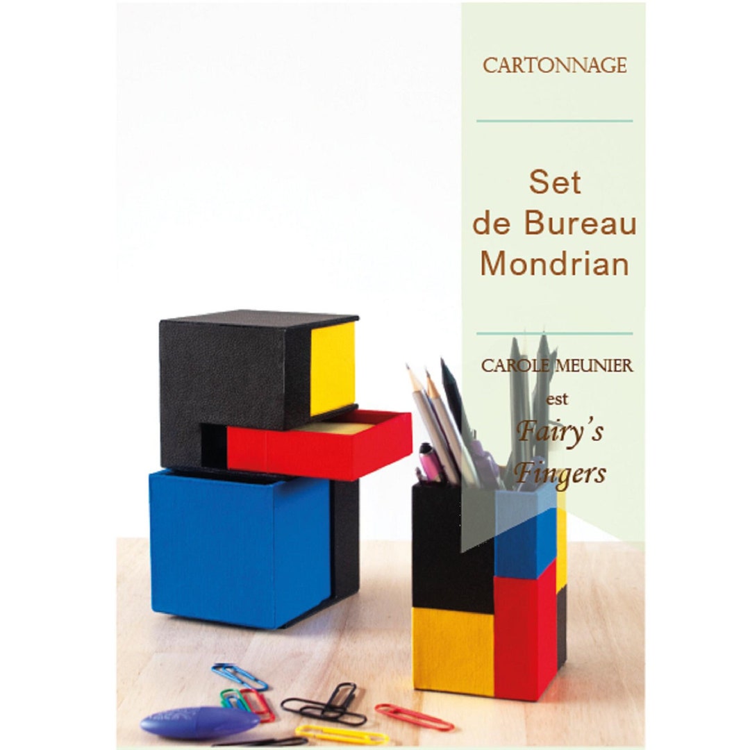 Cartonnage Tutorial to Make a Desk Set - Etsy