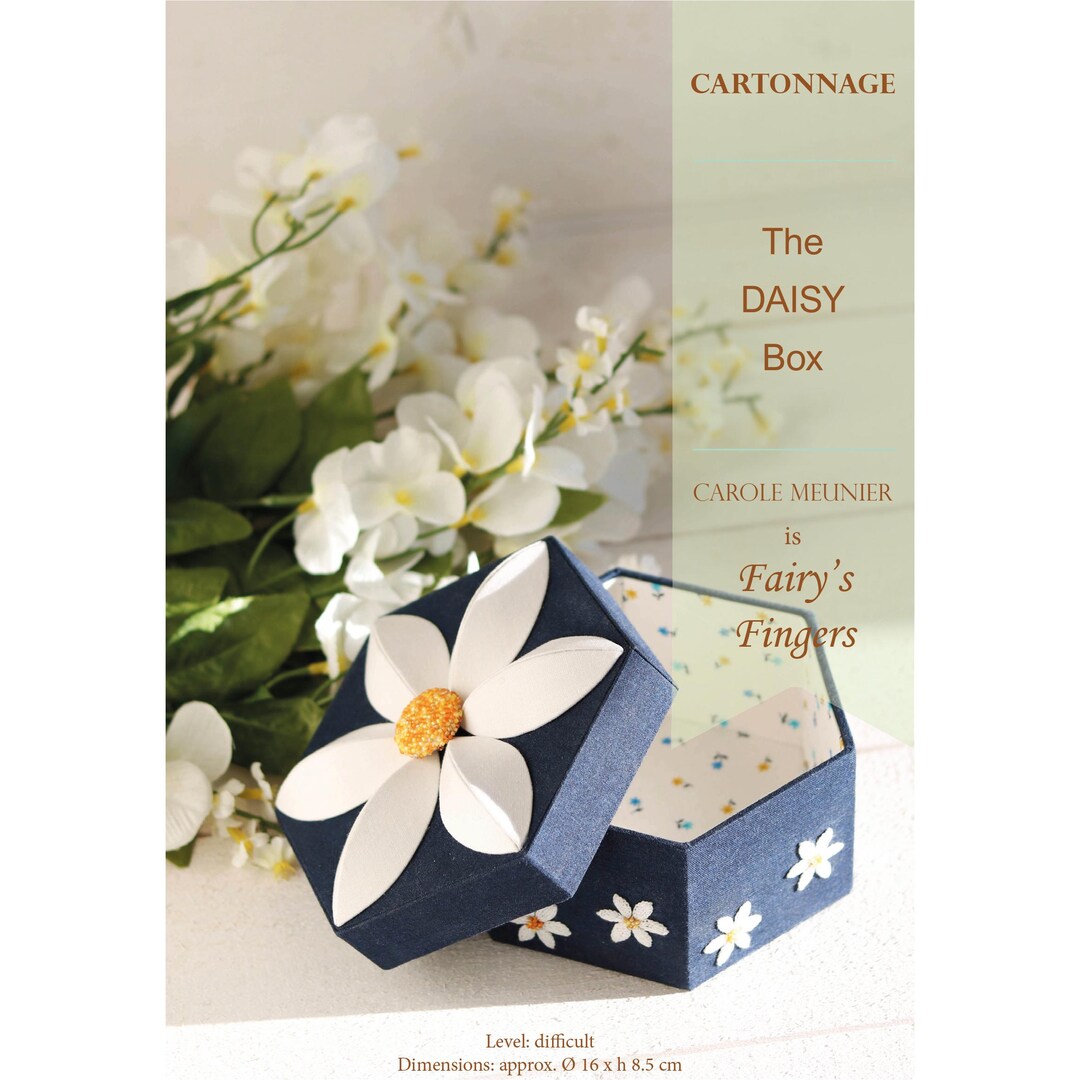 Cartonnage Tutorial of a Hexagonal Box With a Daisy Lid - Etsy