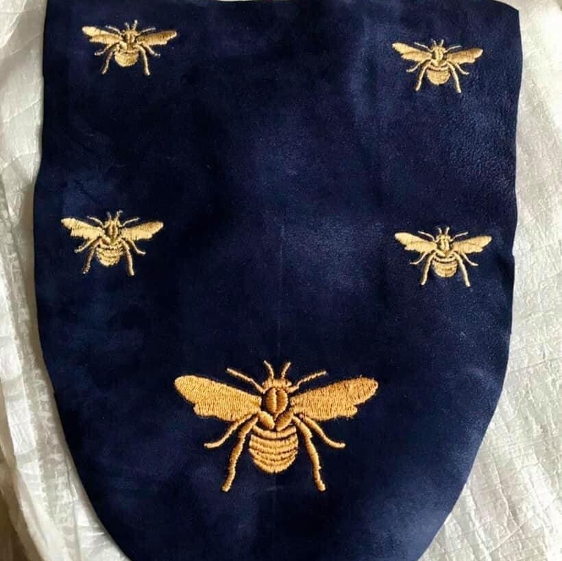 Exquisite Embroidered Bee Motif Suede Loafers - Etsy