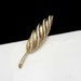MARVELLA Vintage Leaf Brooch Pin Mid Century Sparkling