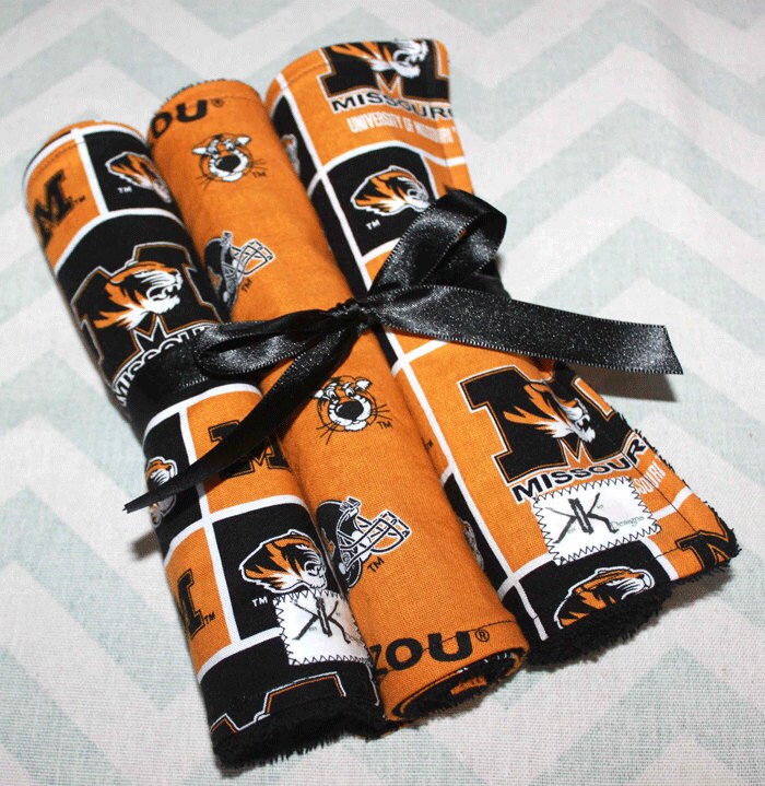 Custom Missouri Tigers Burp Cloths - Etsy