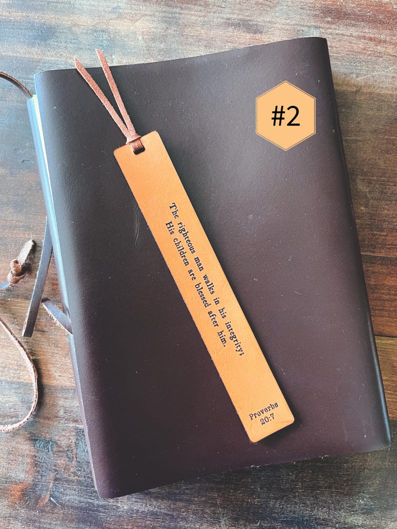 Bible Verse Bookmark Personalized With Initials Father's Day Christian ...