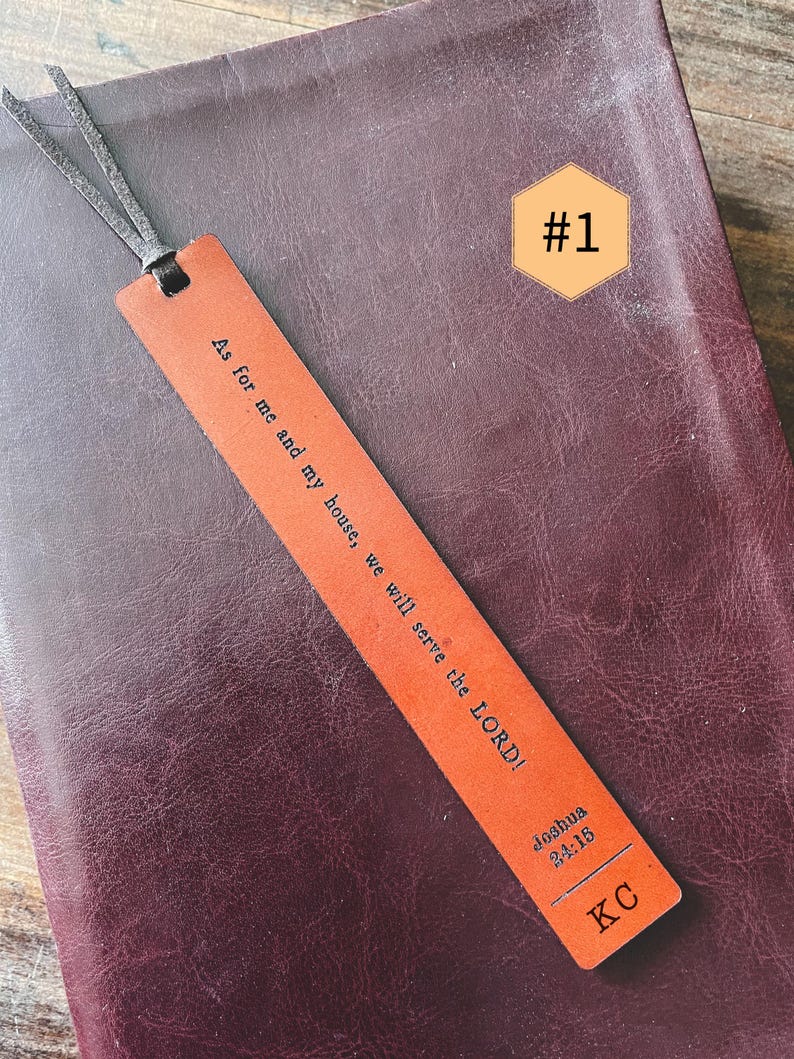 Bible Verse Bookmark Personalized With Initials Father's Day Christian ...