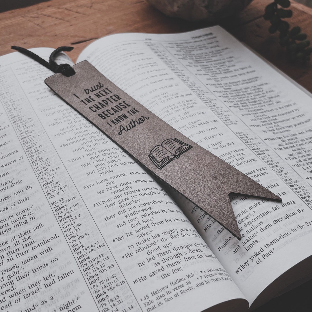 Leather Bible Bookmark Christian Gifts for Men, Pastor, Writer, Husband ...
