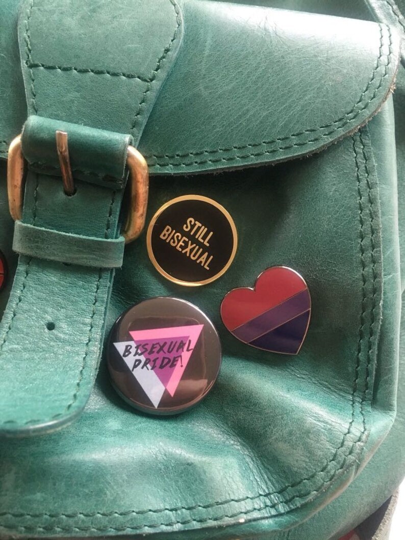 STILL BISEXUAL hard enamel bisexual LGBT pride pin badge | Etsy