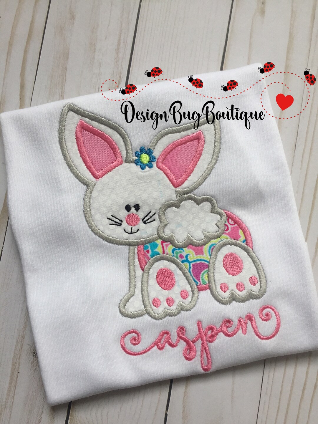 Cute Bunny Girl Machine Embroidery Applique Design - Etsy