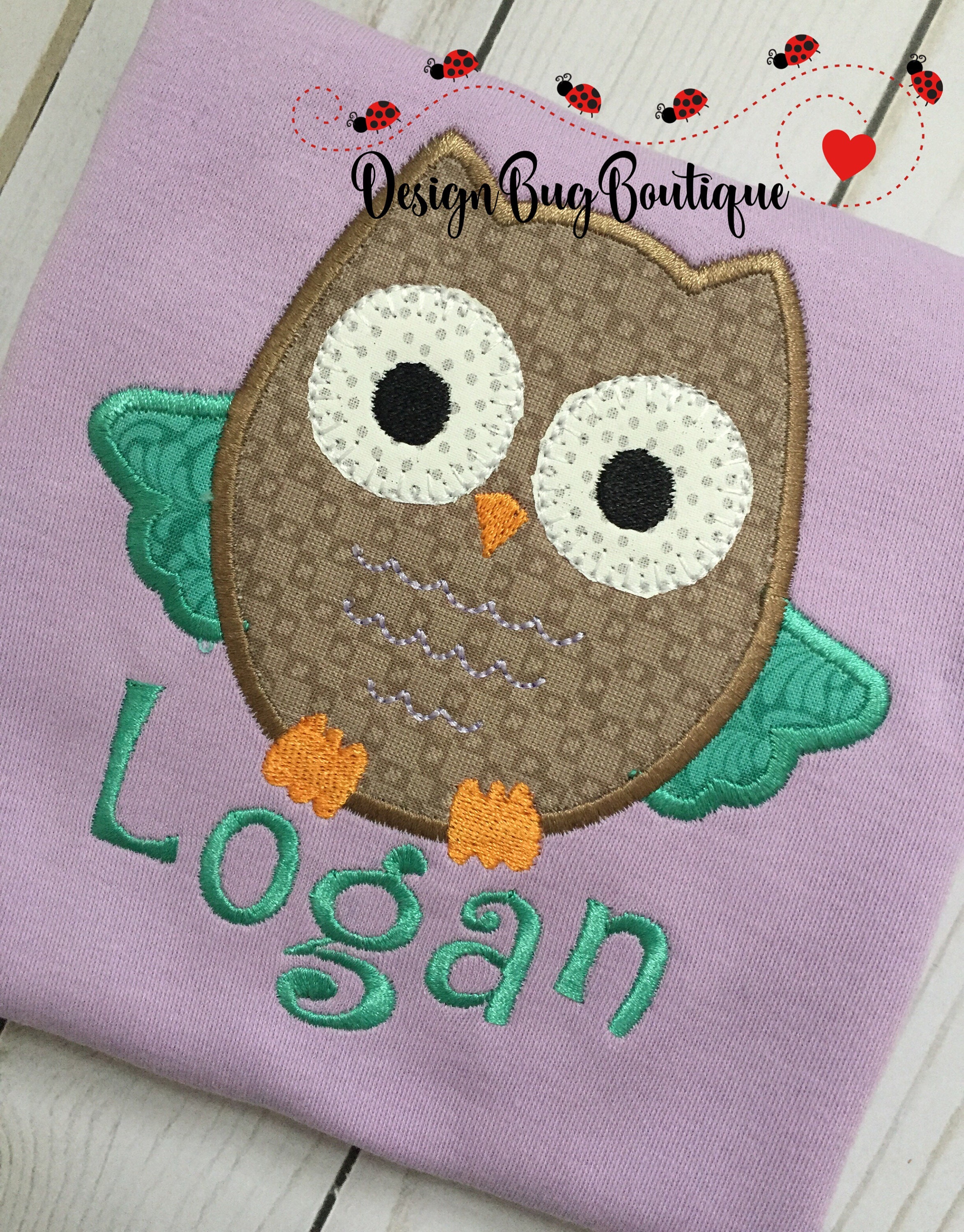 Owl Machine Embroidery Applique Design - Etsy