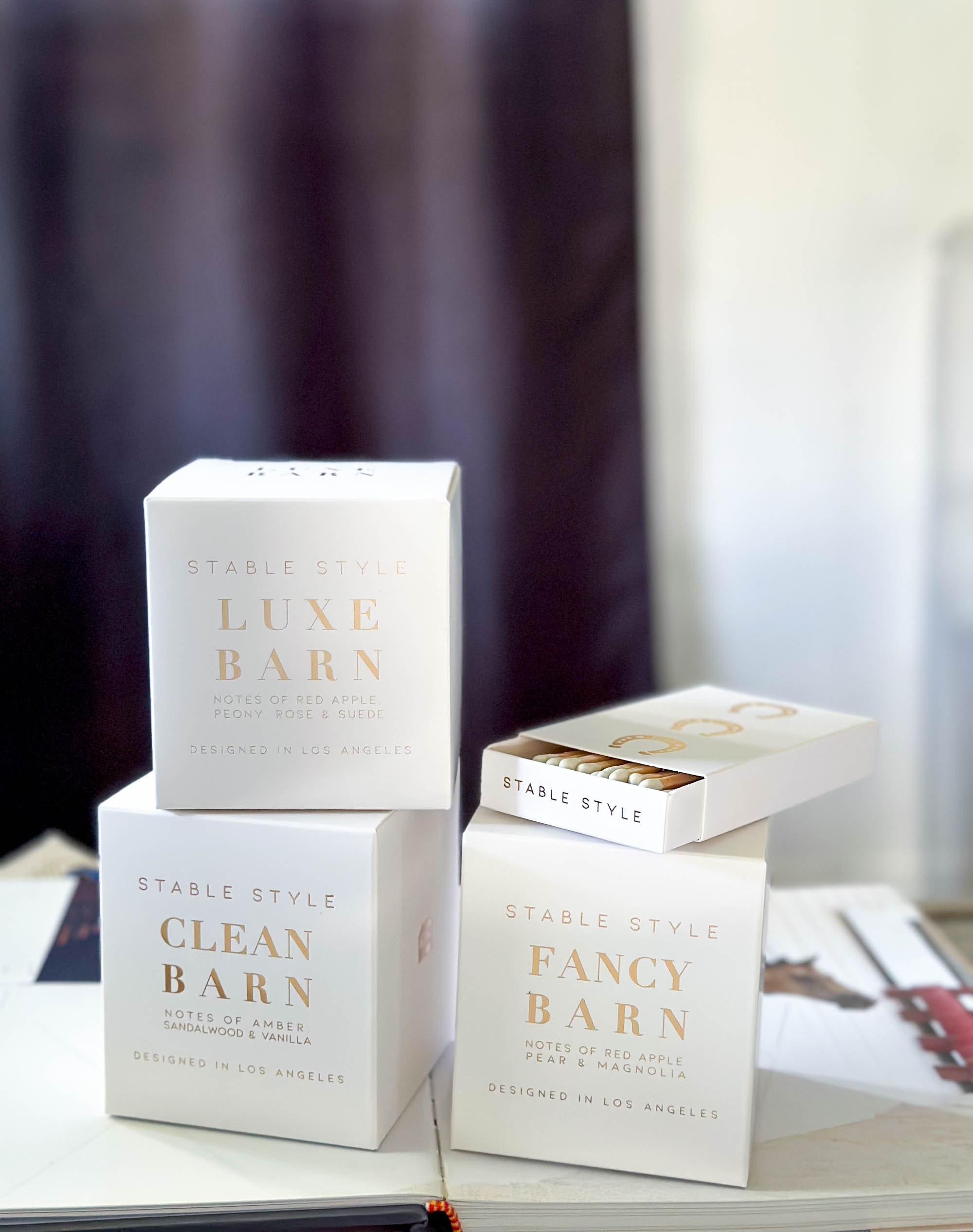 Equestrian Candle & Oversized Match Box (select One Scent and One Box ...