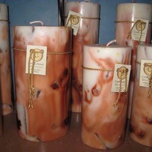 Extremely Long Burning Scented Pillar Candles. Hand-poured Quality ...