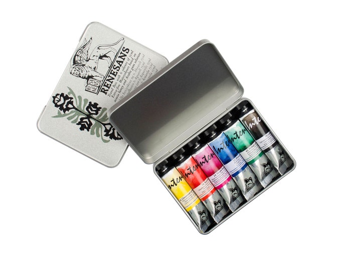 Renesans Intense Watercolor Paint Set of 6 15ml Tubes With Box - Etsy