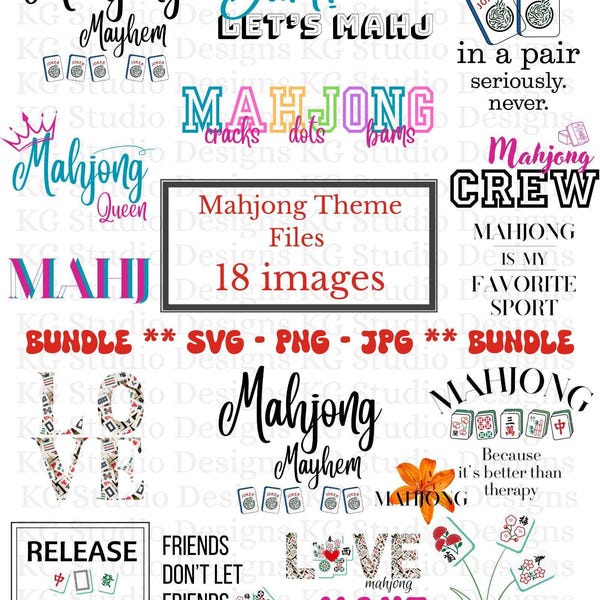 Mahjong Set Graphics - Etsy