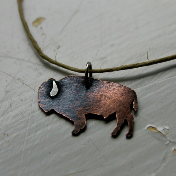 Bison Pendant - Etsy