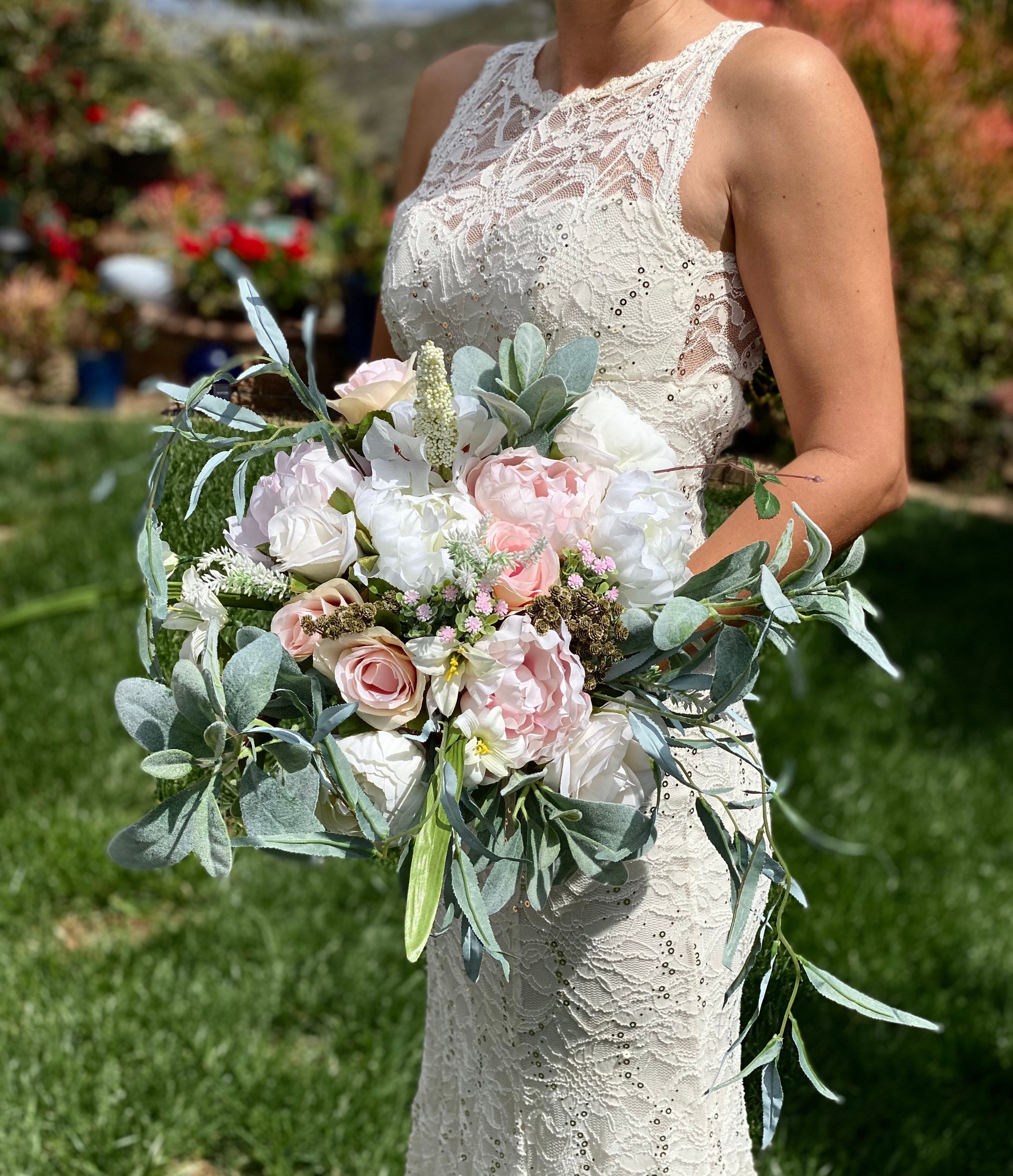 Blush Peony Wedding Bouquets Elegant Wedding Bouquet Blush Wedding Flowers Bridesmaid Bouquet Boho Bridal Bouquet Rustic Blush Bouquets Etsy