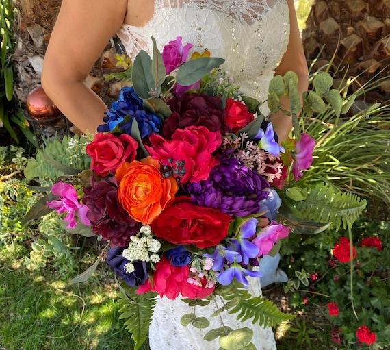 Ramos De Novia Morados, Fucsias Y Naranjas Catálogo De Ramos De Novia