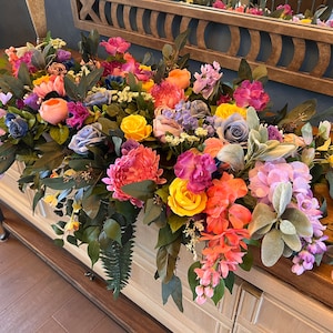 Rainbow Wildflower Sweetheart Flowers, Wildflower Bridal Table Runner ...