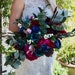 Jewel Tone Peony Wedding Bouquets Custom Purple Red Blue - Etsy