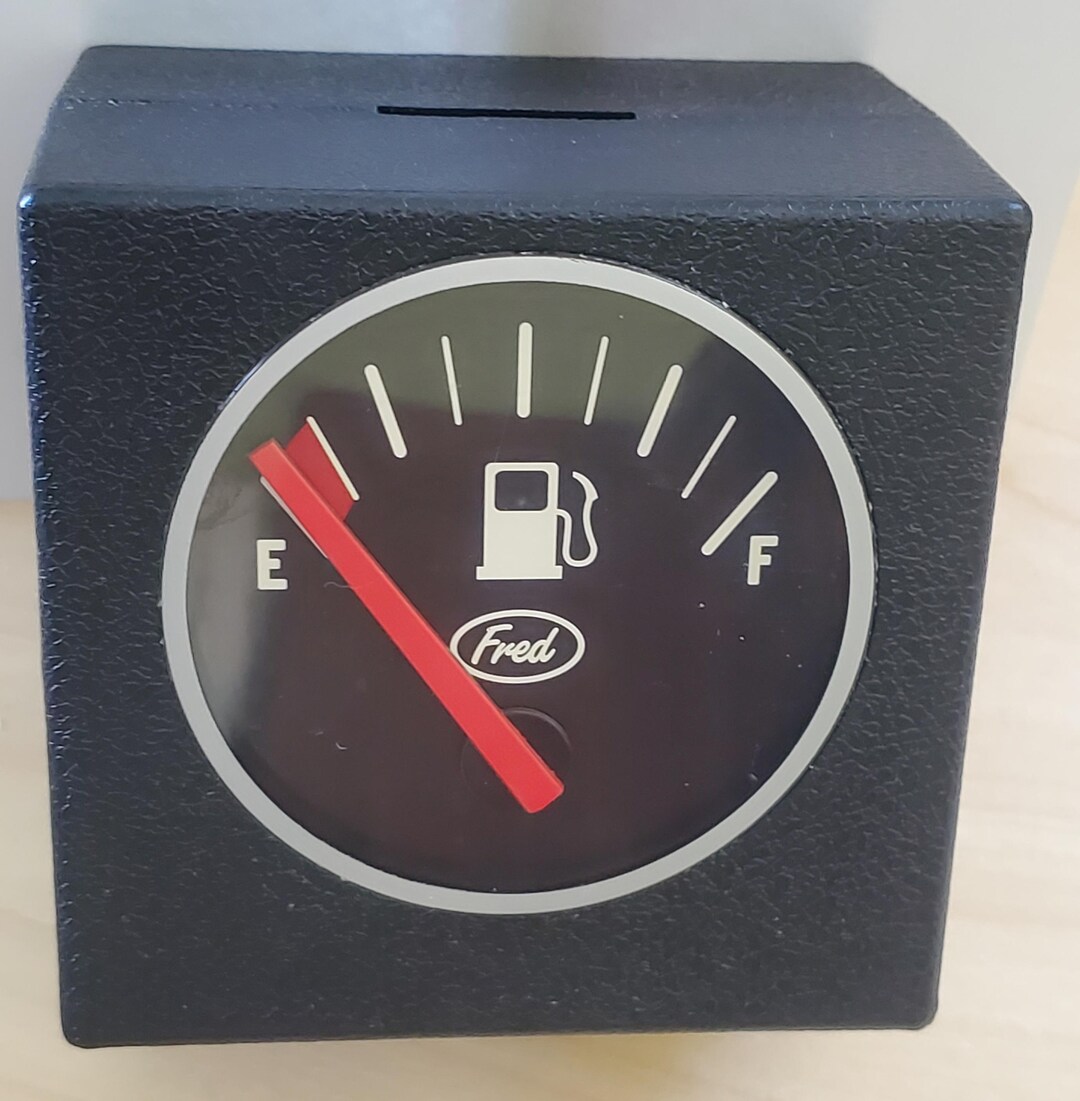COLLECTABLE FORD Fuel Gauge Money Bank. the Gas Gauge Moves From E to F ...