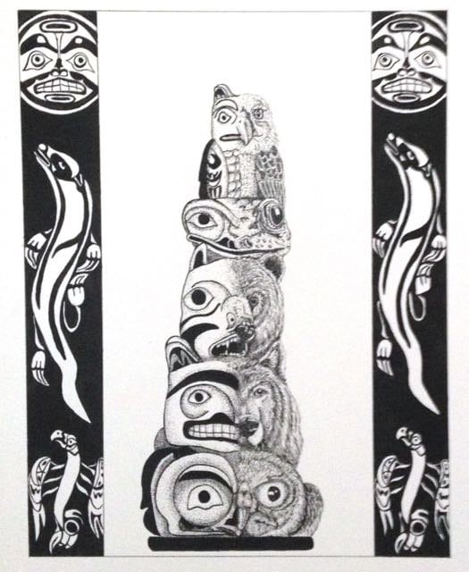 Otter Totem Pole