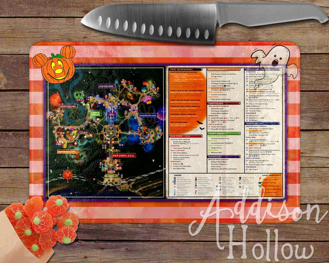 Map Mnsshp Halloween Party Map Vintage Design Glass Cutting - Etsy