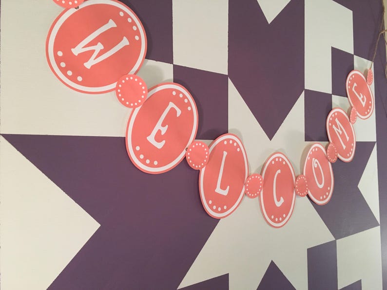 Peach DIY Printable Banner (custom Banner With All Letters & Numbers ...