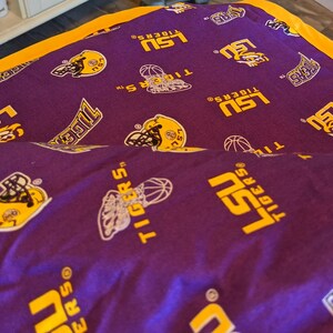 Handmade LSU Blanket - Etsy