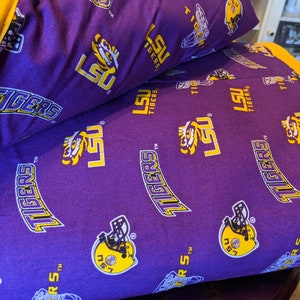 Handmade LSU Blanket - Etsy