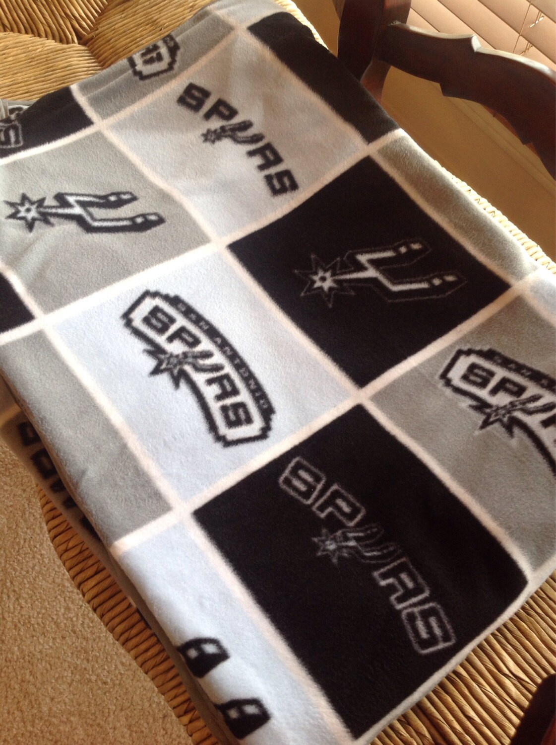 Handmade San Antonio Spurs Blanket - Etsy