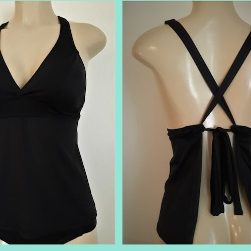 Crossover Back Tankinis Open Back Tankinis Halter Tankini - Etsy