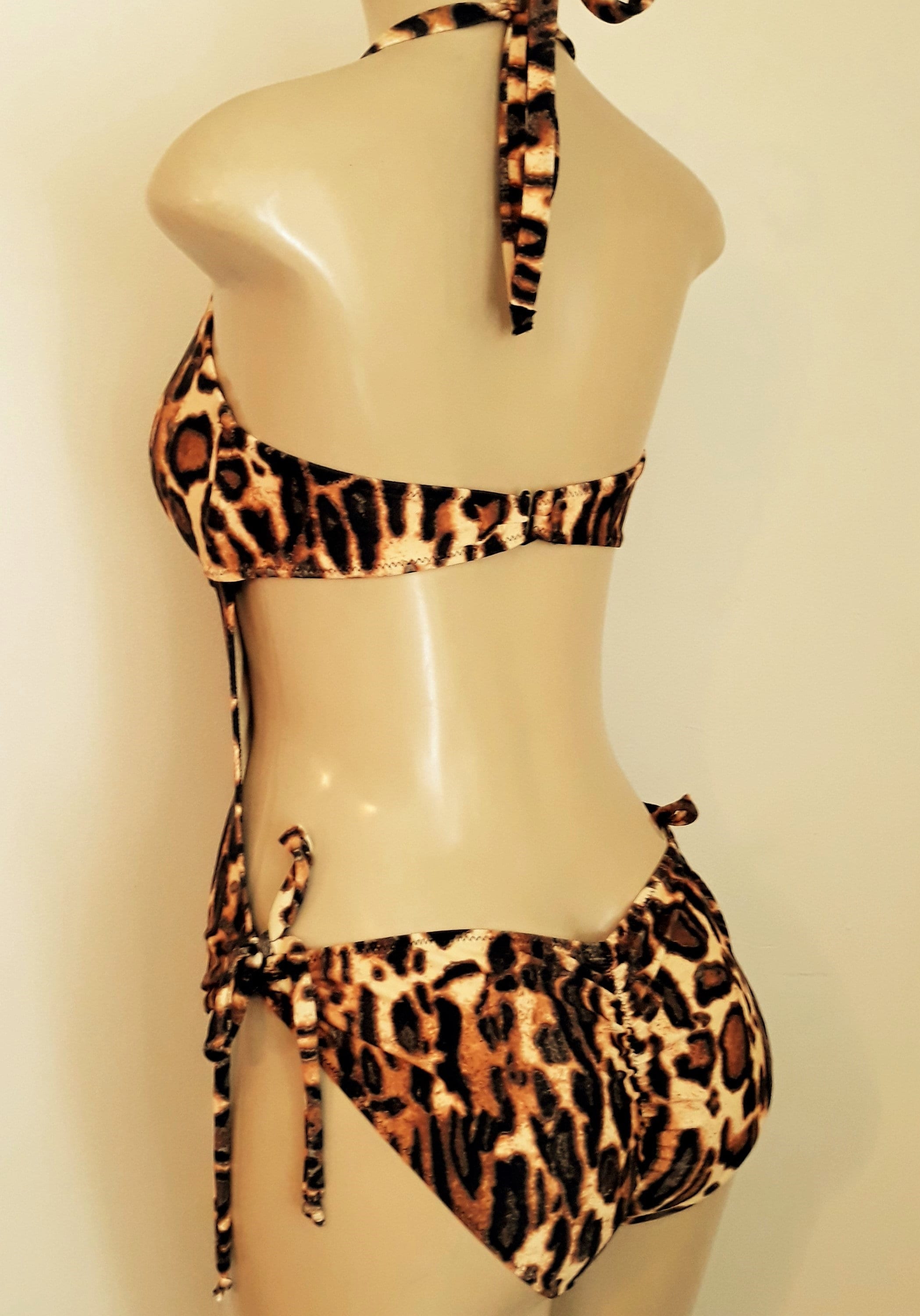 Push Up Monokini Halter Underwire One Piece Monokinis Tie Neck
