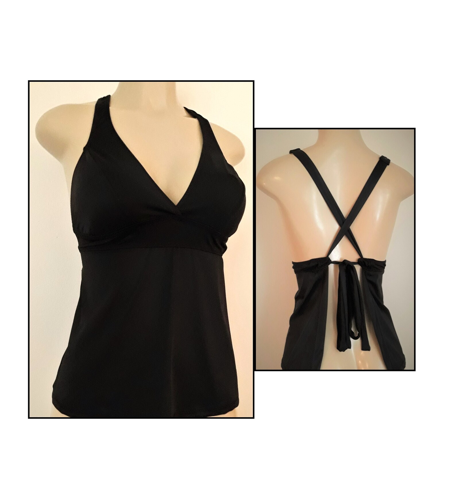 Crossover Back Tankinis, Open Back Swimwear, Halter Tankini Swimsuits ...