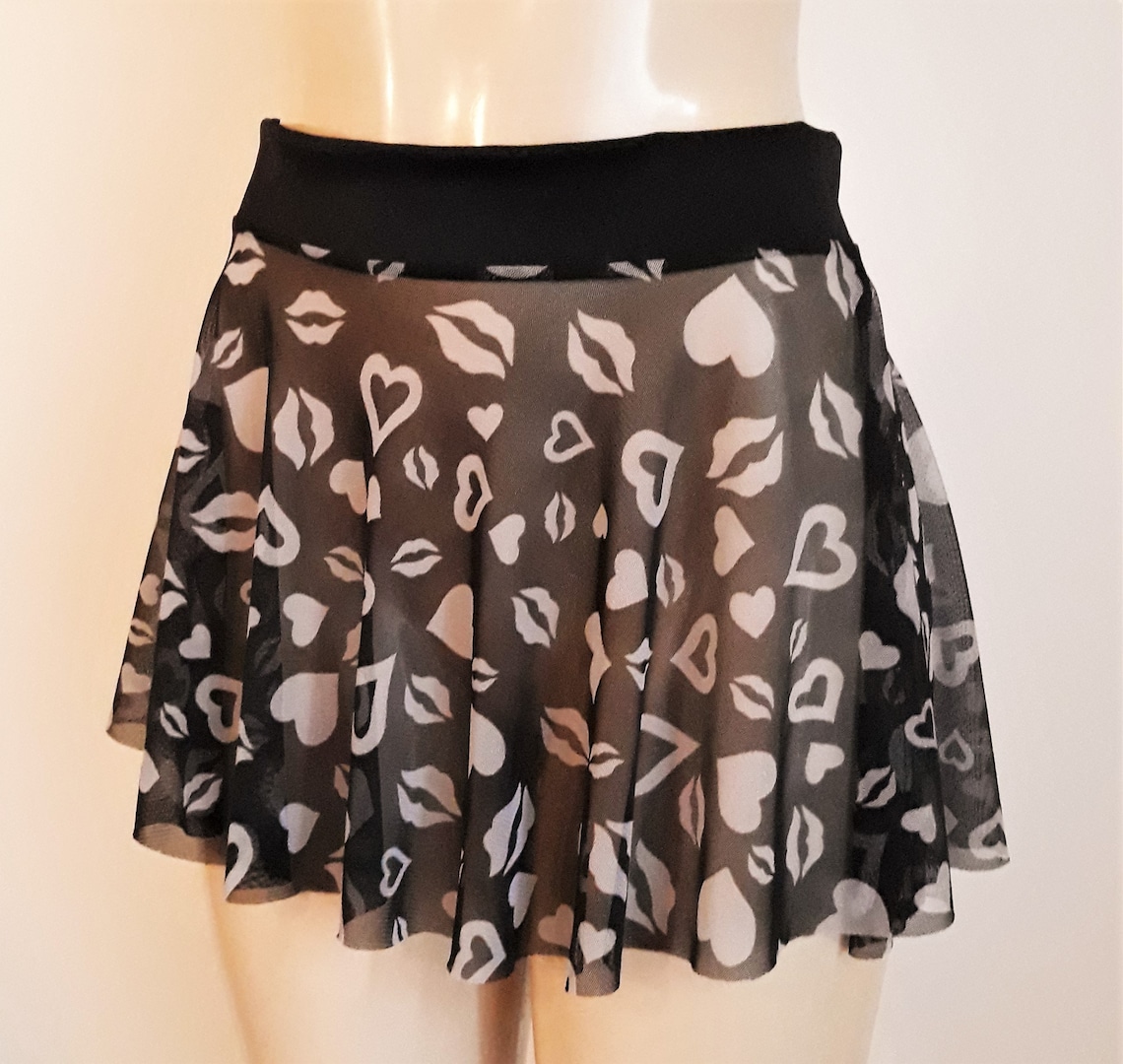 Mesh Skirts Rave and Festival Skirts High Waisted Flared - Etsy