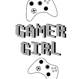 Gamer Girl Coloring Book - Birthday Parties & Gifts for Kids and Teens ...
