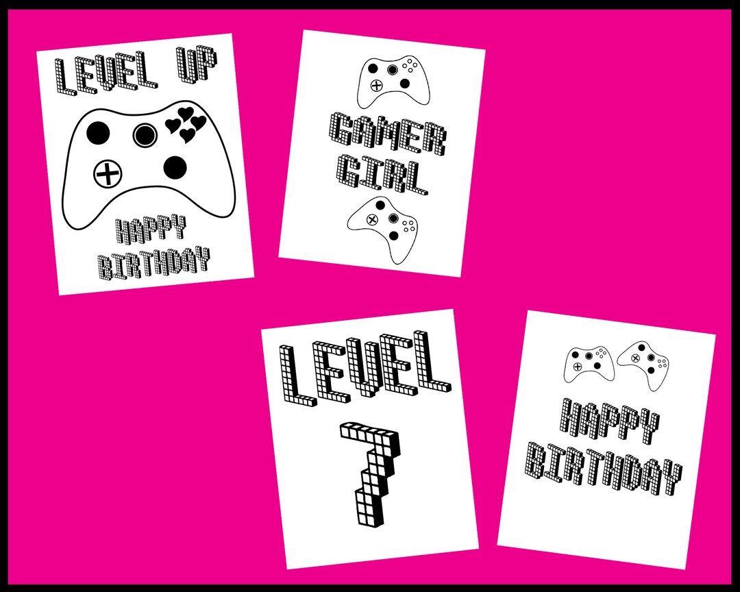 Gamer Girl Coloring Book - Birthday Parties & Gifts for Kids and Teens ...