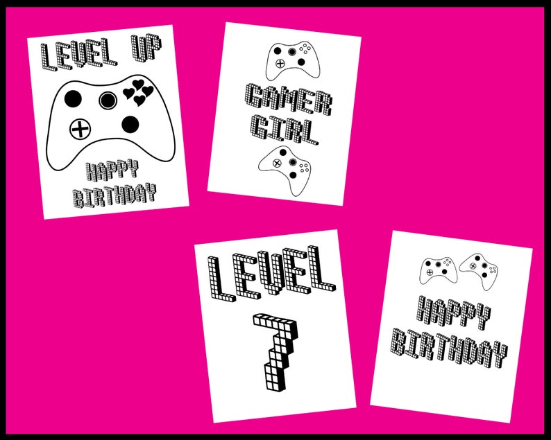 Gamer Girl Coloring Book - Birthday Parties & Gifts for Kids and Teens ...