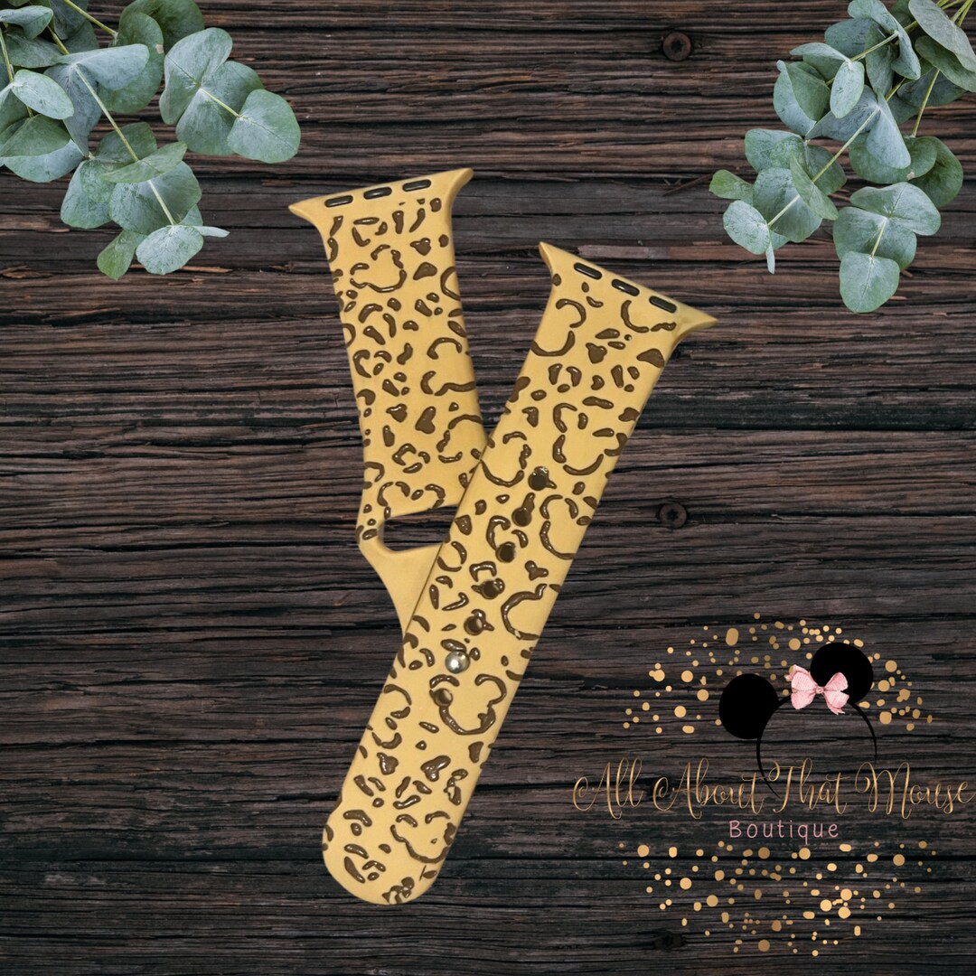 Hidden Mouse Leopard Print Watch Band With Permanent Ink - Etsy