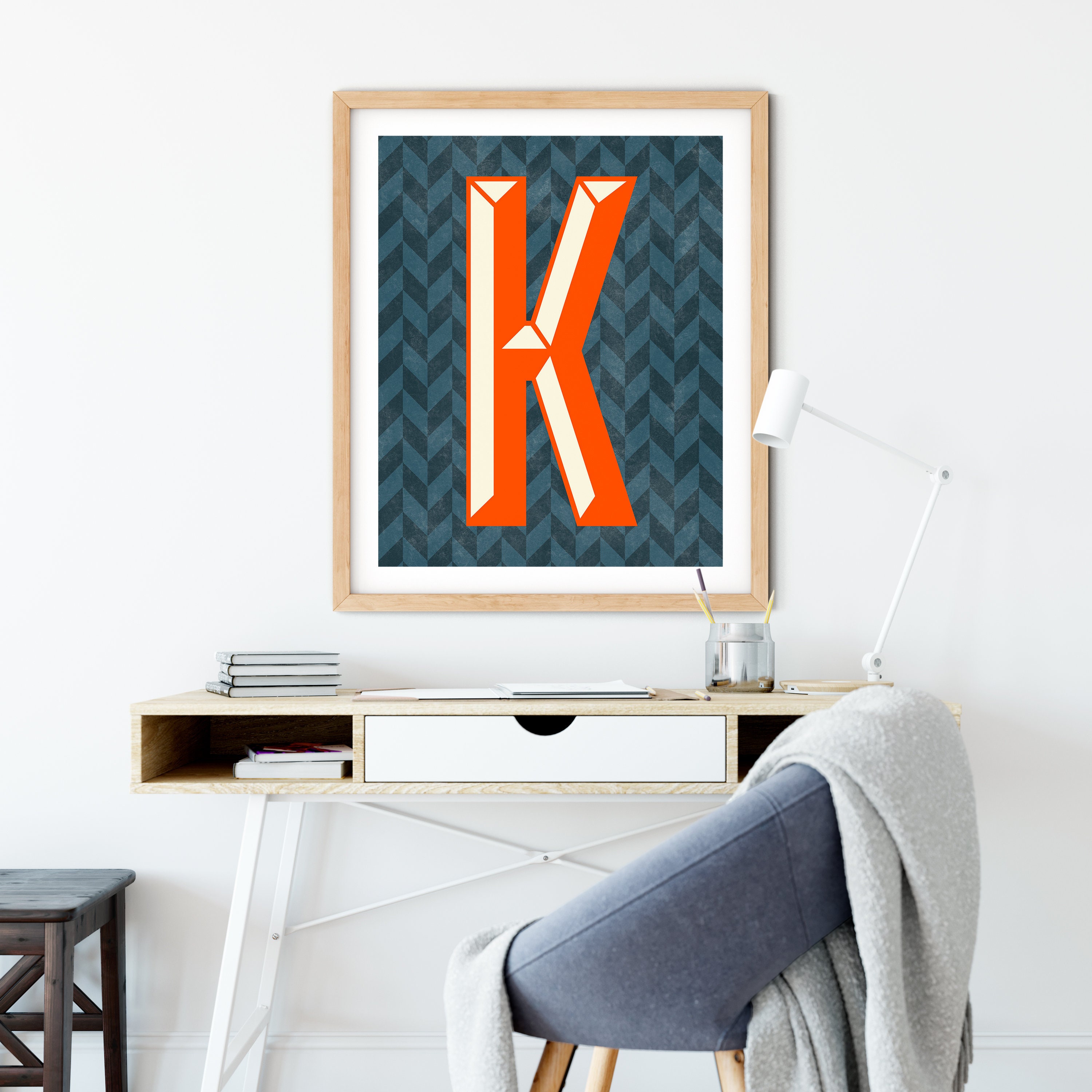 The Letter K Art Print Typographic Print Alphabet Print - Etsy UK